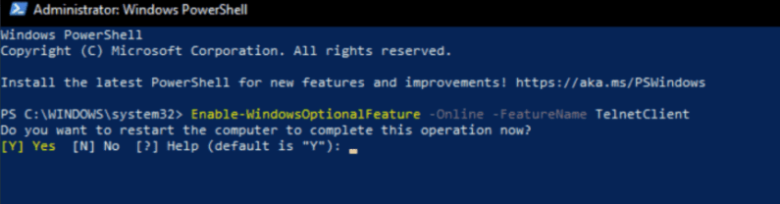 How to Enable Telnet Client in Windows 11 and Server 2024