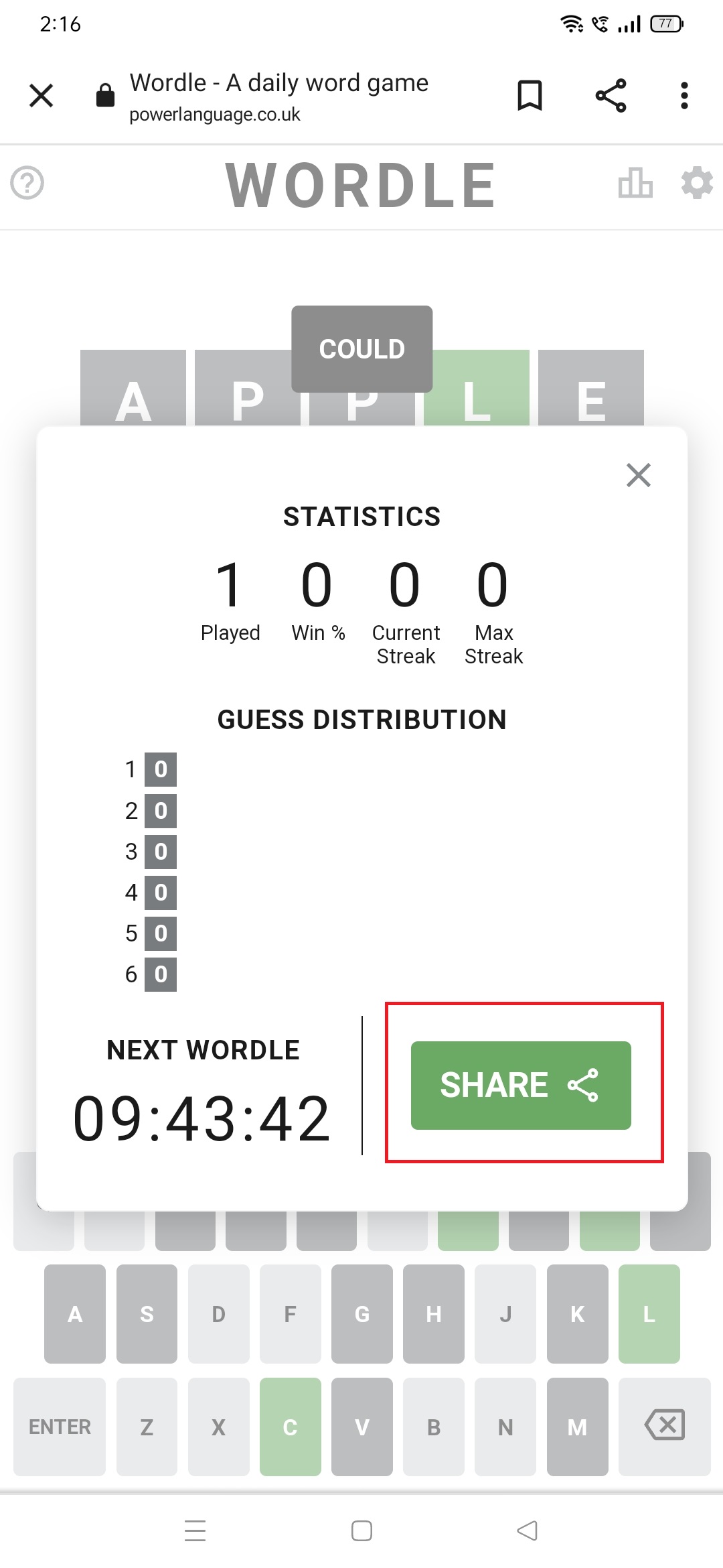 How To Share Wordle Results on Facebook & Instagram?