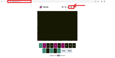 How to Share Nerdle Results on Facebook, Twitter and other social media ...
