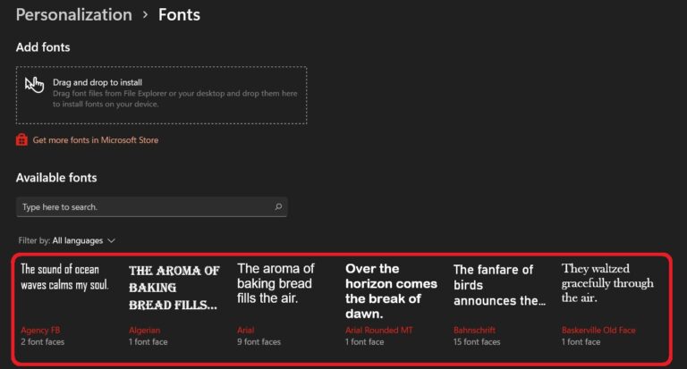 How to Change Font in Windows 11