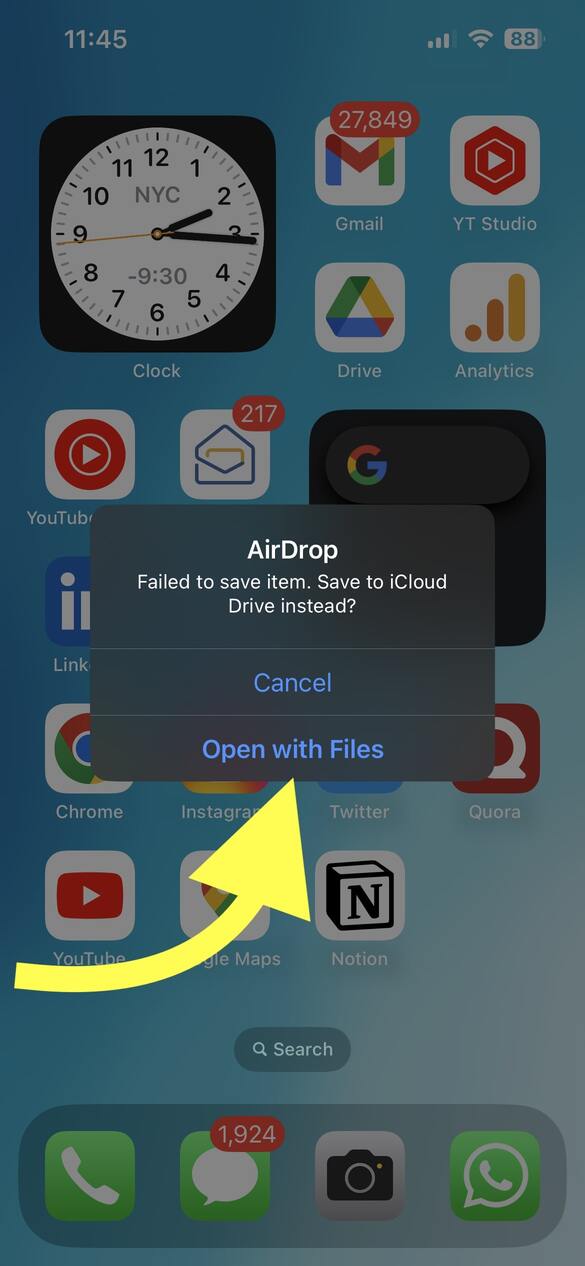 How To Fix AirDrop Failed To Save Item (Quick Fix) - 2024 Guide