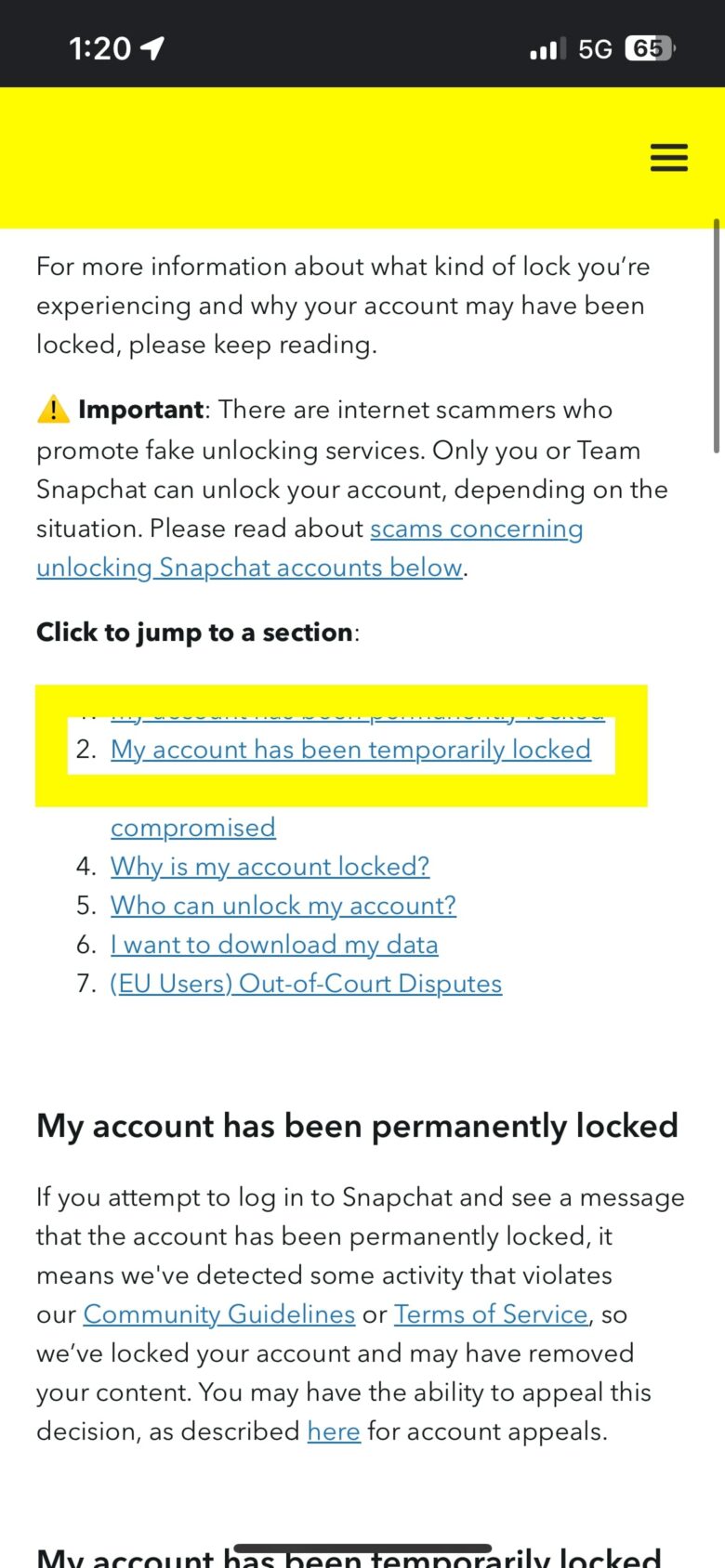 How To Unlock Temporarily Locked Snapchat Account? Quick Way
