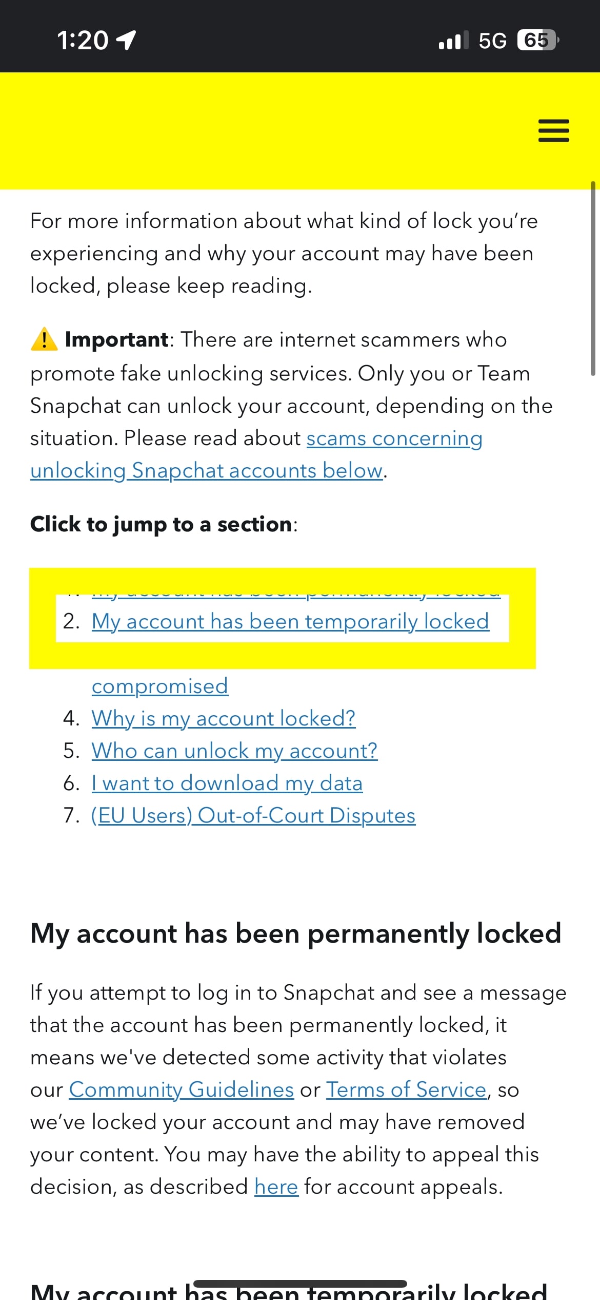 How To Unlock Temporarily Locked Snapchat Account? Quick Way